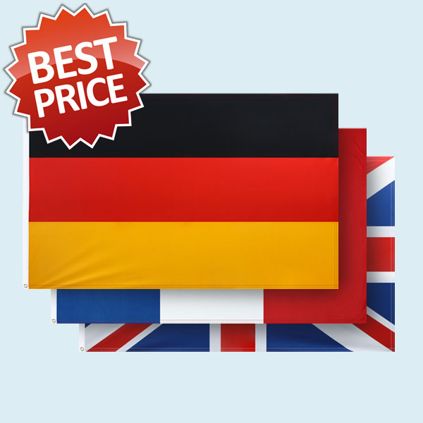 Nationalflagge - Querformat mit Ösen günstig kaufen - Vispronet
